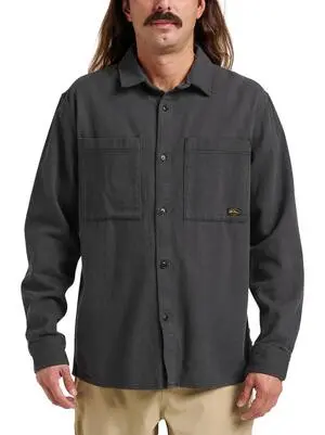 Quiksilver Herson Cotton Twill Buton-up Overshirt Phantom