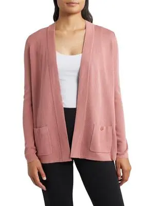 Anne Klein Open Front Cardigan - Soft Primrose