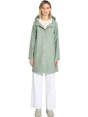 Stutterheim Mosebacke Hooded Raincoat - Khaki Green