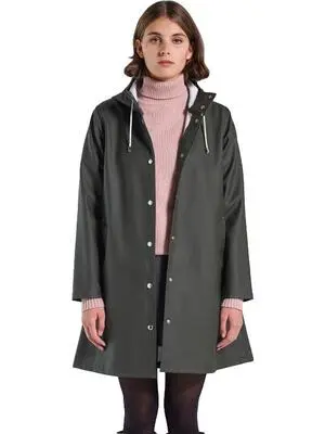 Stutterheim Mosebacke Hooded Raincoat - Green