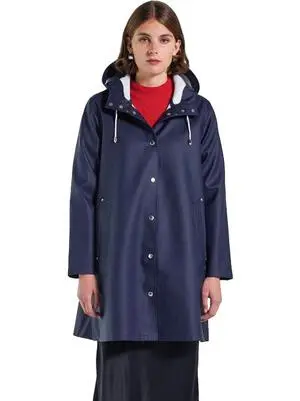 Stutterheim Mosebacke Hooded Raincoat - Navy