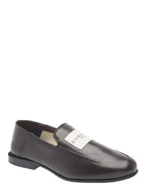 Givenchy Apron-toe Lambskin Loafer - Chocolate