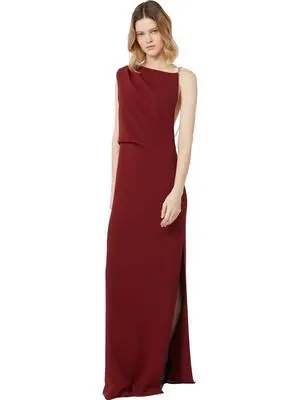 Max Mara Cady Bustier Maxi Dress - Raspberry