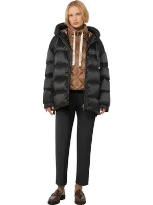 Max Mara Water-repellent Taffeta Down Jacket - Black