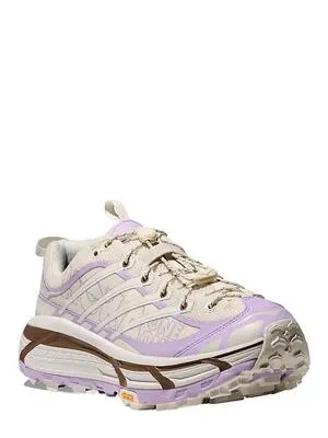 HOKA® Mafate Three2 Wordmark Sneakers - Alabaster/iris Flower