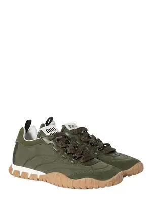 Miu Miu Allacciate Sneakers Loden
