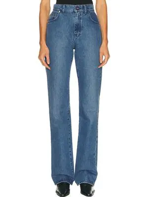 Gabriela Hearst Rey Straight Leg Jeans - Uruguayan Blue