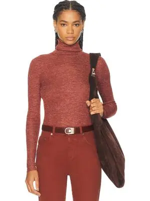 Gabriela Hearst Alonda Turtleneck Sweater - Burnt Sienna