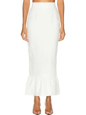 Posse Posse Matilda Column Skirt Cream