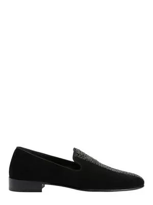 GIUSEPPE ZANOTTI Tuxedo Diamond Loafer - Black