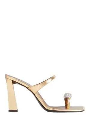 GIUSEPPE ZANOTTI Icon Ring 90 Sandals - Gold