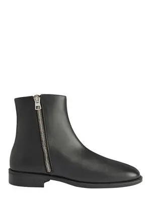 GIUSEPPE ZANOTTI Cassian Leather Ankle Boots - Black