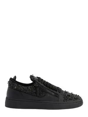 GIUSEPPE ZANOTTI Suede Sneakers - Black