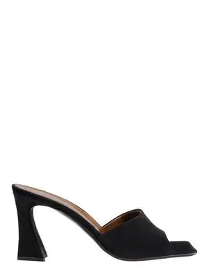 GIUSEPPE ZANOTTI Suede Mule Sandals - Black