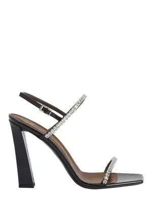 GIUSEPPE ZANOTTI Valentine Crystal 105 Sandals - Black