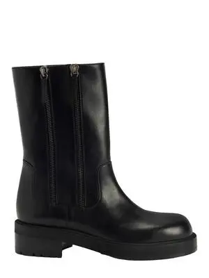 GIUSEPPE ZANOTTI Faustus Leather Boots - Black