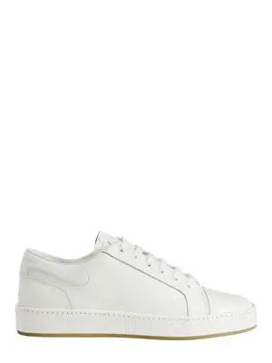 GIUSEPPE ZANOTTI Low-top Leather Sneakers - White