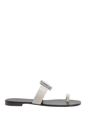 GIUSEPPE ZANOTTI Flat Thong Sandals - Grey