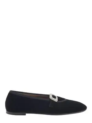 GIUSEPPE ZANOTTI Georgia Buckle Ballerinas - Black