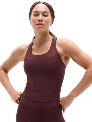 Athleta Interval Perforated Tank - Garnet