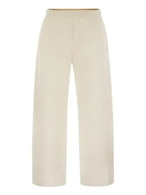 MAX MARA Filovia Silk And Cotton Fleece Trousers