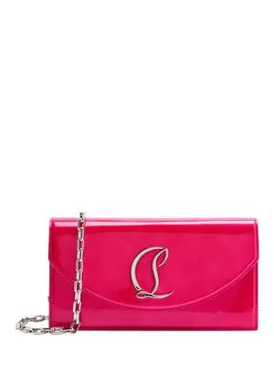 CHRISTIAN LOUBOUTIN Patent Leather Clutch - Pink