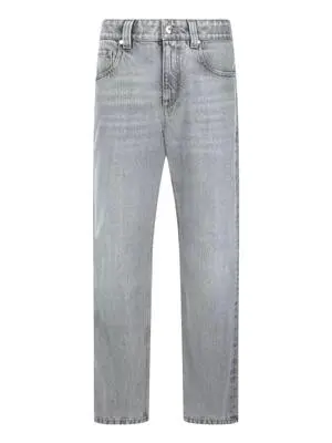 Brunello Cucinelli Five-pocket Jeans - Grey