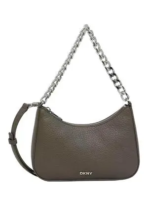 Dkny Chain-embellished Cross Body Bag - Green