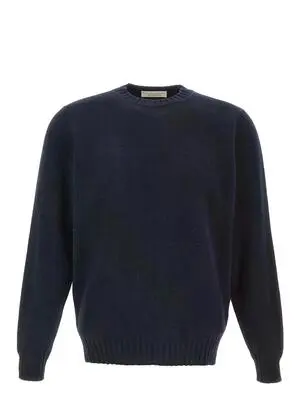 FILIPPO DE LAURENTIIS Crew-neck Long-sleeve Sweater - Blue
