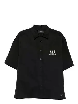 RETERNITY Embroidered Short-sleeve Shirt - Black