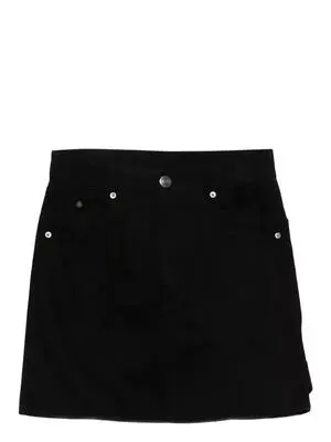 CHARLES JEFFREY Stud-embellished Denim Mini Skirt - Black