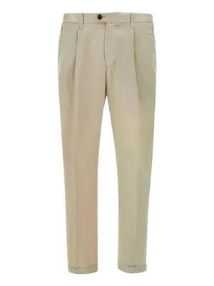 DEVORE INCIPIT Pleated Front Trousers - Neutrals
