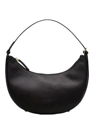 Marc O'polo Crescent-shape Top-zip Shoulder Bag - Black