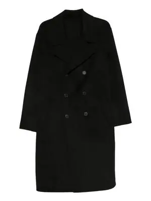 YVES SALOMON Double-breasted Coat - Black