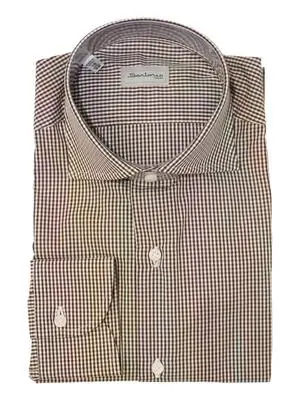 SARTORIO NAPOLI Checked-pattern Cotton Shirt