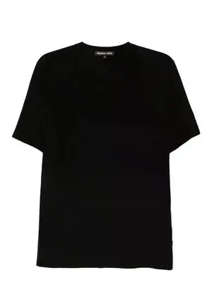 Michael Kors Cotton Knitted T-shirt - Black