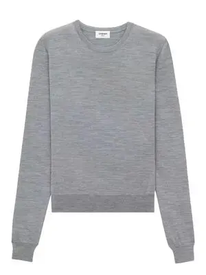 Saint Laurent Crew-neck Jumper - Grey