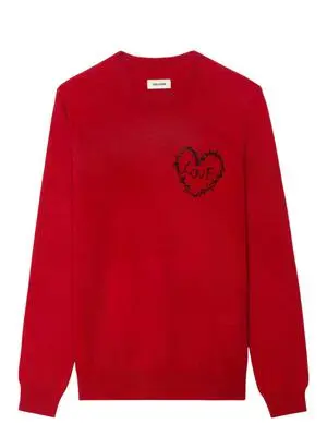 Zadig&Voltaire Kendy Wi-heart Sweater - Red