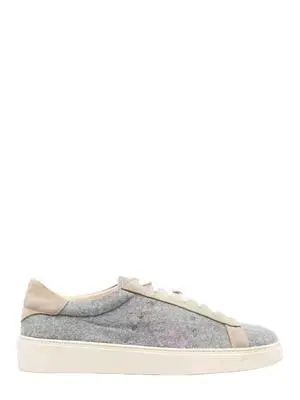 ELEVENTY Wool-Blend Lace-Up Sneakers
