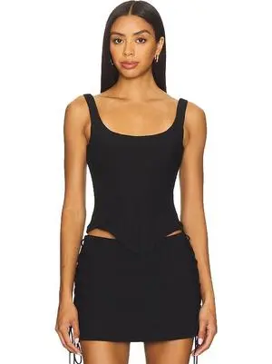 Amanda Uprichard Ryland Top - Black