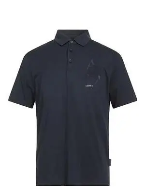 Armani Exchange Polo Shirt Size Cotton, Elastane - Navy