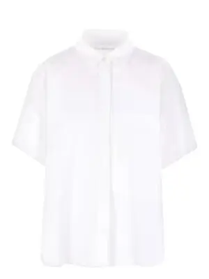 Co Cotton Short-sleeve Shirt - White