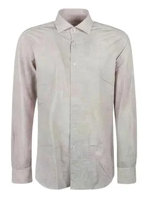 XACUS Textured Button-down Shirt - Grey