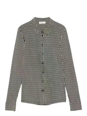Marc O'polo Geometric-pattern Button Shirt - Black