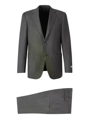 Canali Checked Wool Suit - Grey