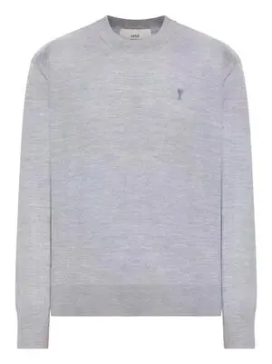Ami De Coeur Monogram Sweater - Grey