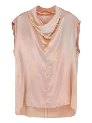 Alberta Ferretti Cowl-neck Sleeveless Top - Pink