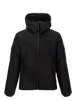 C.P. COMPANY Ripstop Hooded Down Jacket - Black