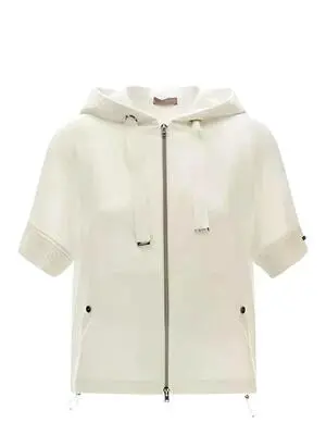 Herno Hooded Zip-up Jacket - Neutri