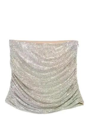 Giuseppe Di Morabito Crystal-embellished Skirt - Silver